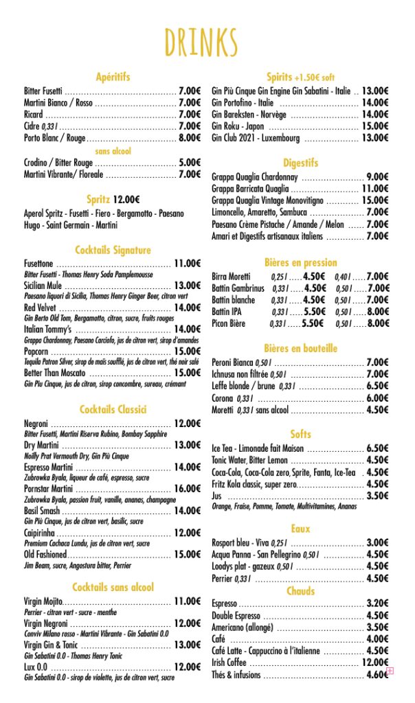 Menu – Ceruzzi