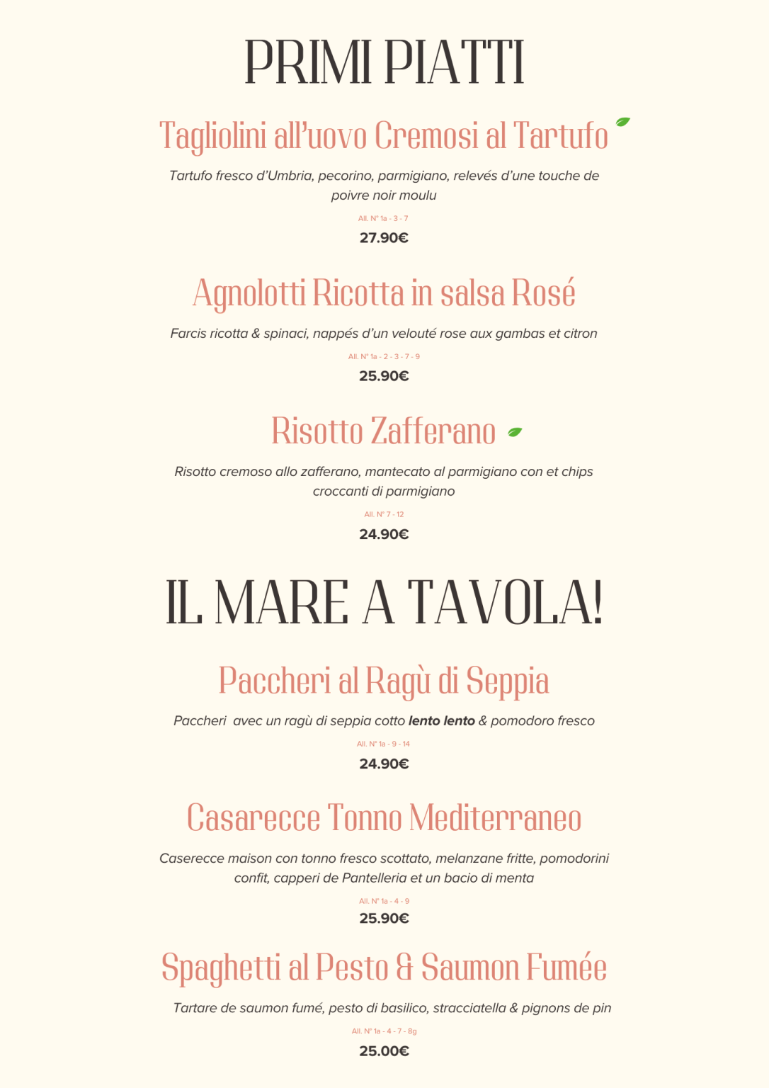 Menu – Ceruzzi
